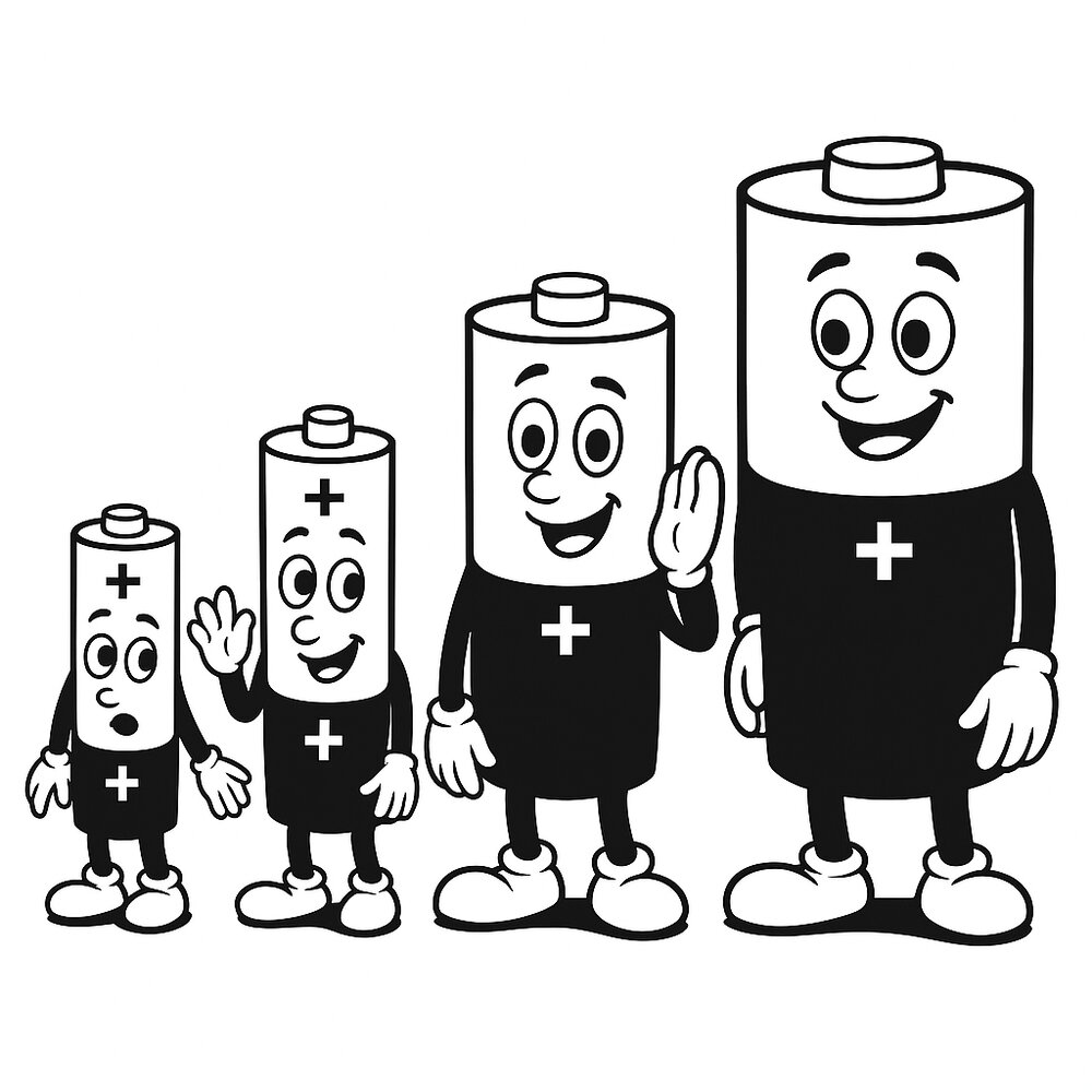 AA (R6), AAA (R03), R14, R20 batteries – differences and what is the ...