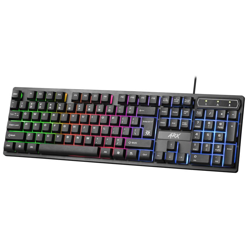 USB Defender Arx GK-196L LED Wired Gaming Keyboard - online store Baltrade